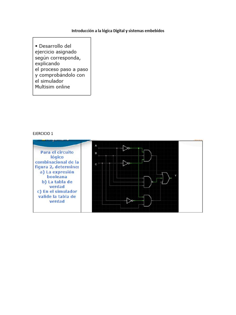 Introducción a la lógica Digital y sistemas embebidos | PDF