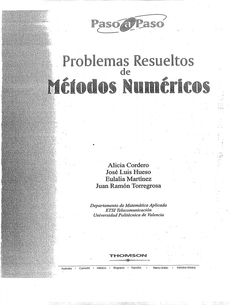 Metodos Numericos Cordero | PDF
