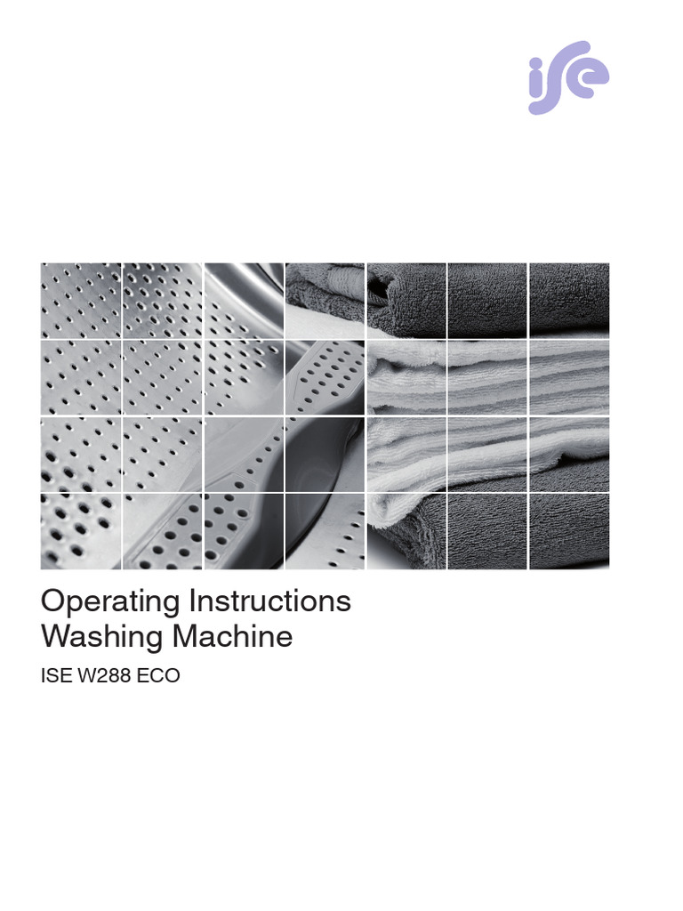 Operating Instructions Washing Machine: Ise W288 Eco | PDF | Washing ...