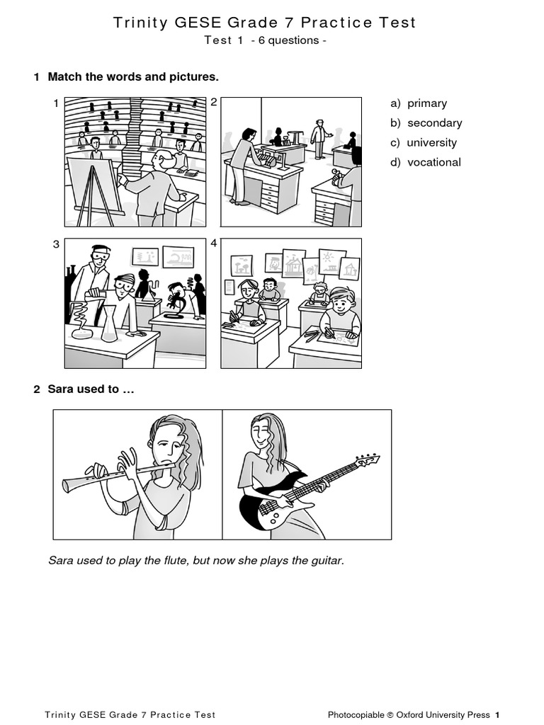 Trinity Graded Exam. GESE. Grade 7 | PDF