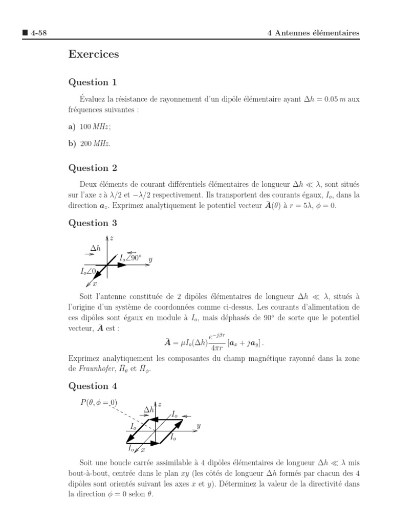 Évaluation du potentiel vecteur d'antennes | PDF | Antenne (Radio ...