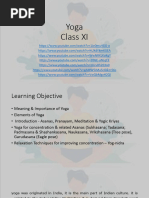 Notes of Unit-1 Yoga XI Class | PDF | Asana | Yoga