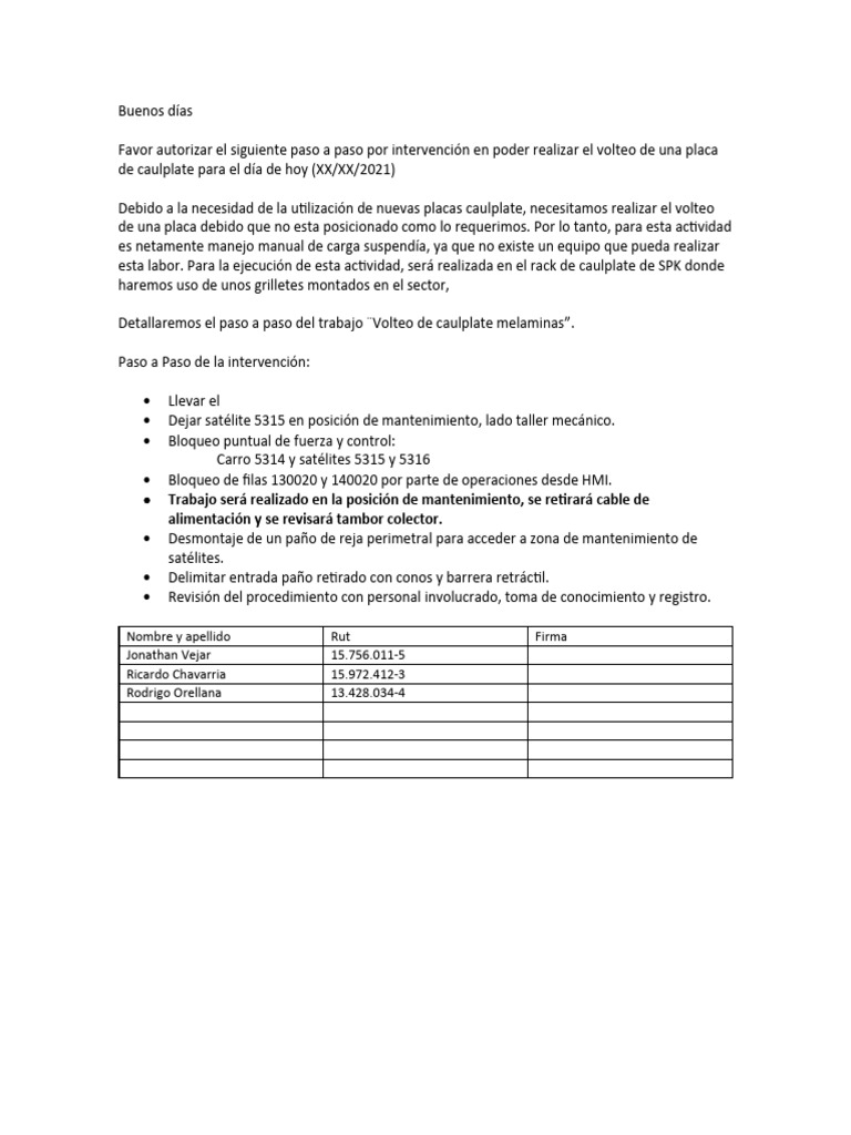 Caul Plate | PDF