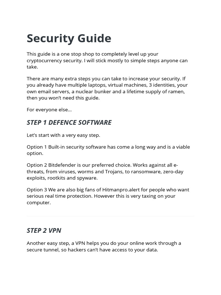 Security Guide Pdf Security Computer Security