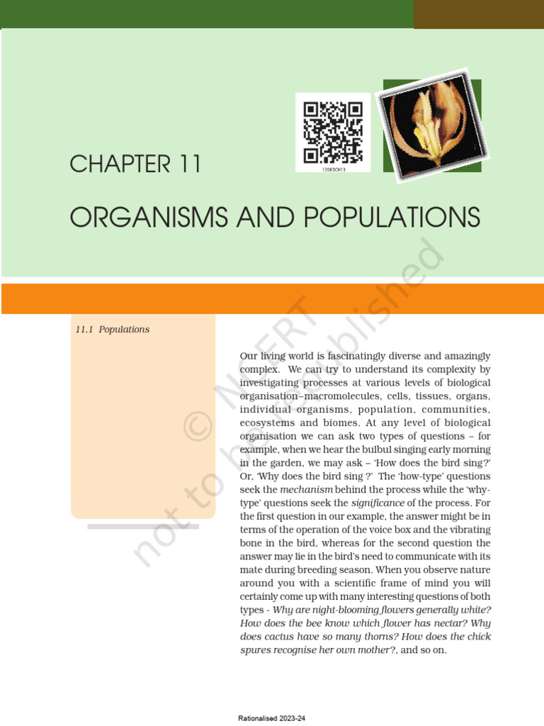 Organisms and Populations - PMD | PDF | Ecology | Evolution