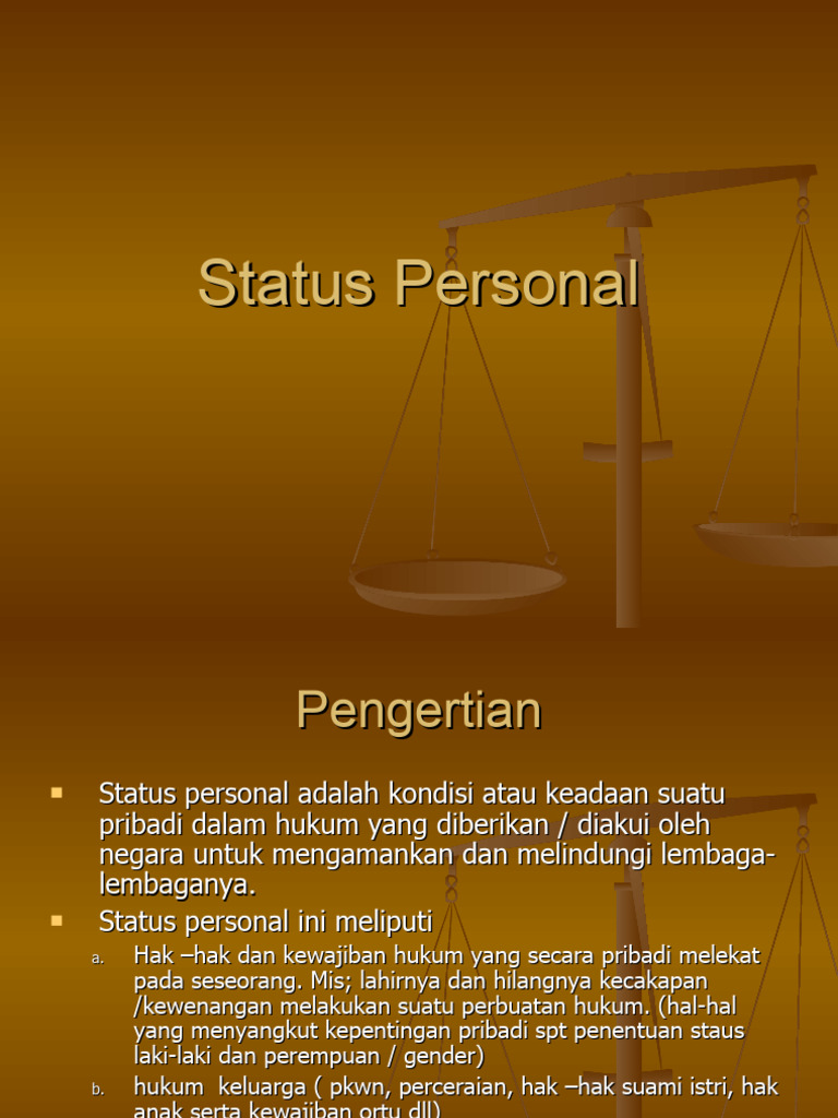 Status Personal | PDF