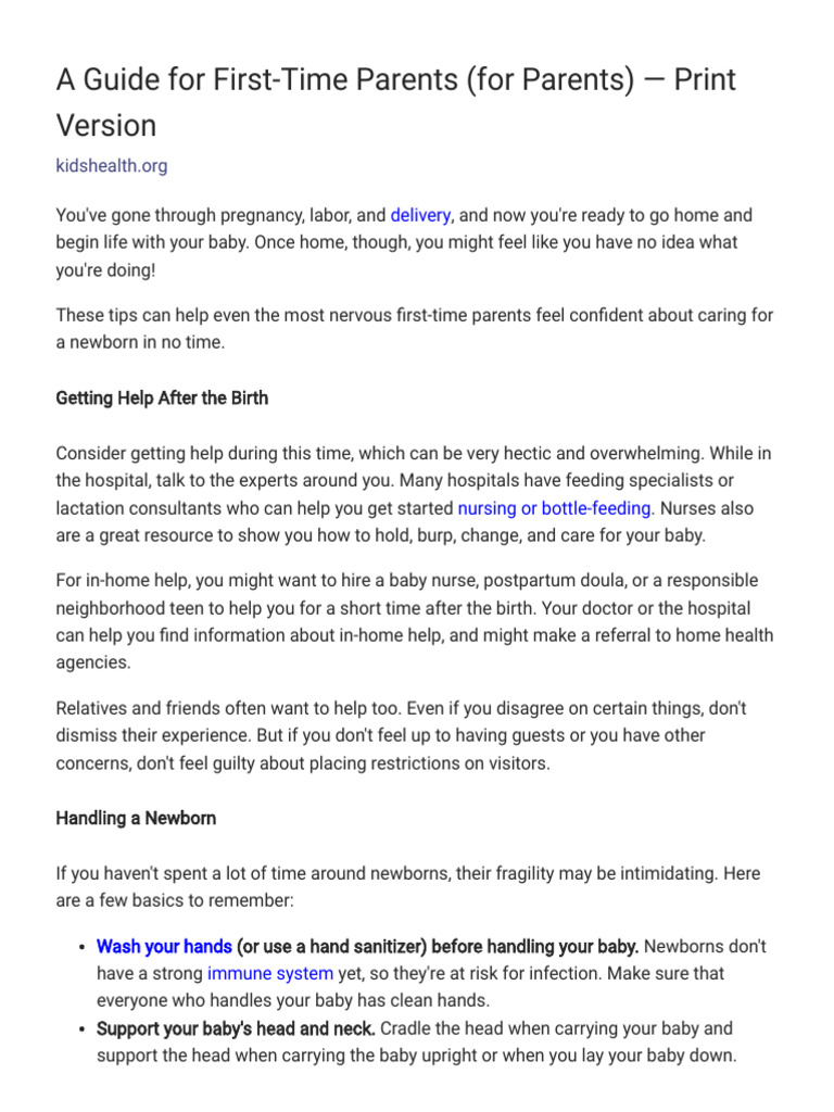 Newborn Care Tips for New Parents | PDF | Infants | Sleep