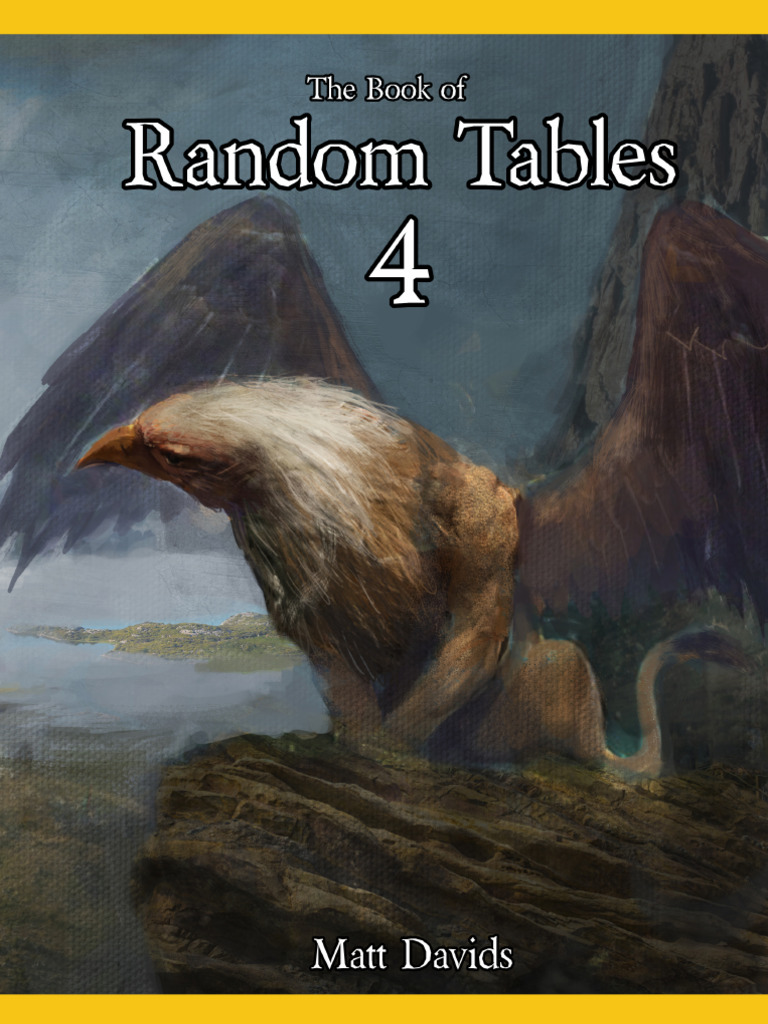 Book of Random Tables 4 | PDF | Dwarf (Dungeons & Dragons)
