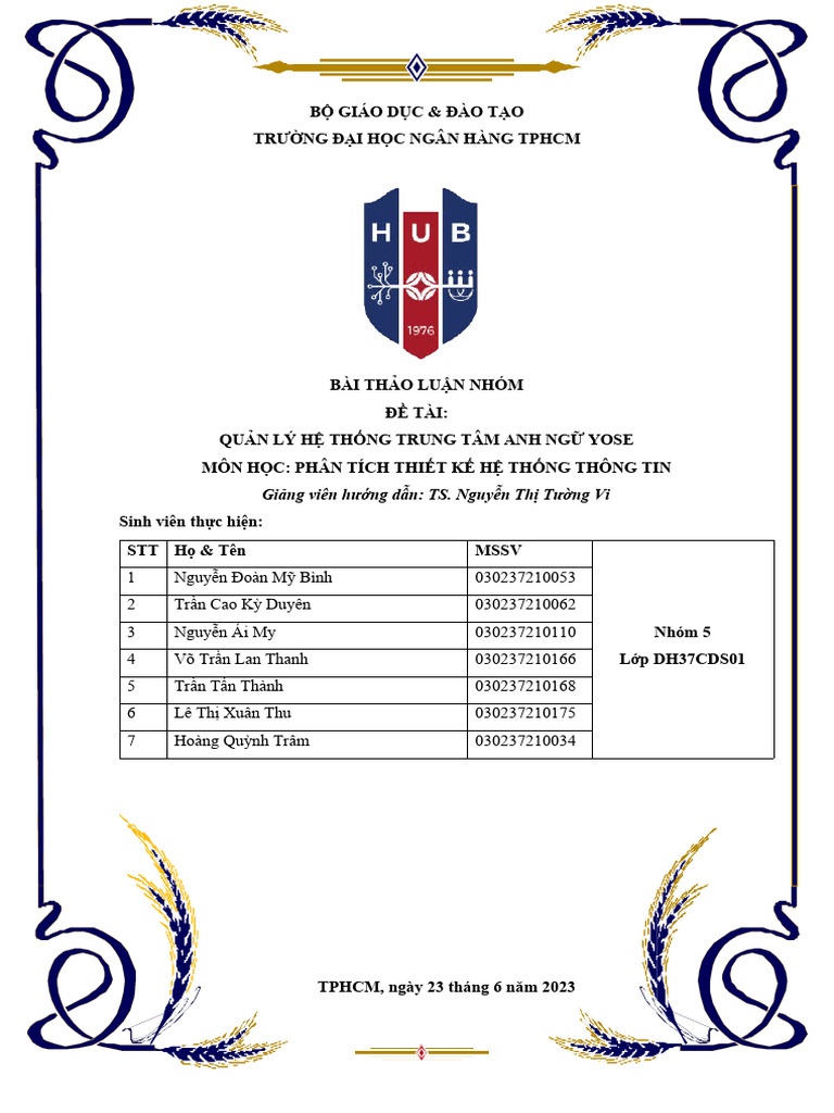 Nhóm-5-BTN PTTK D03 | PDF