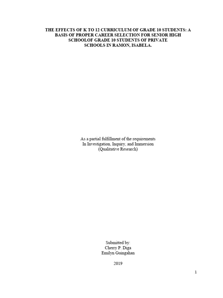 Proper Career Selection | PDF | Survey Methodology | Sampling (Statistics)