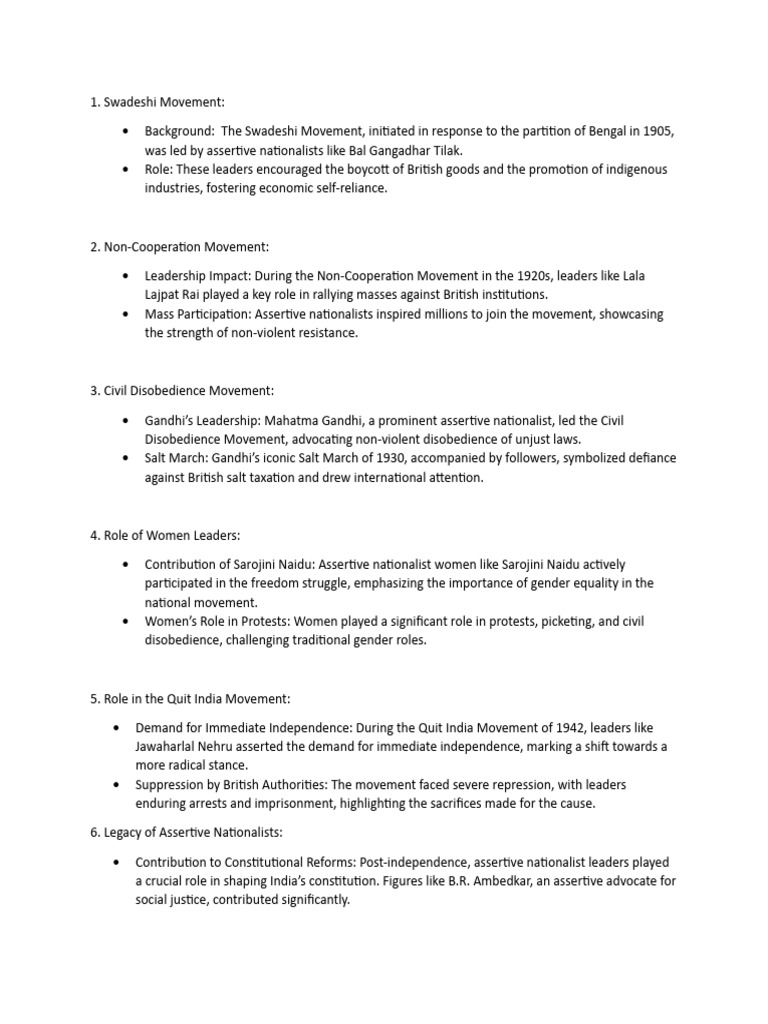 History&Civics Assignment | Download Free PDF | Nationalism | Mahatma ...