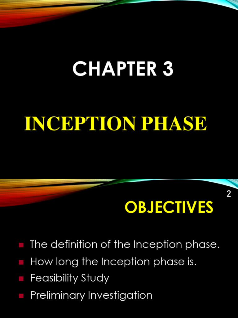 CHAPTER 3 - Inception Phase | PDF | Feasibility Study | Usability