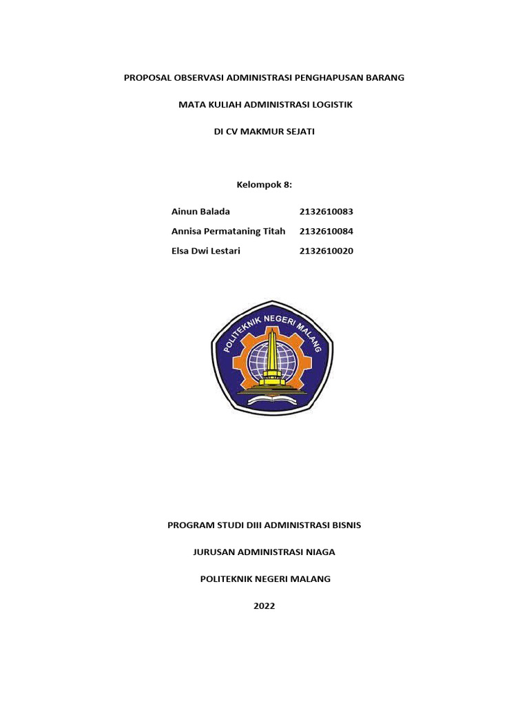 Observasi Administrasi Barang | PDF