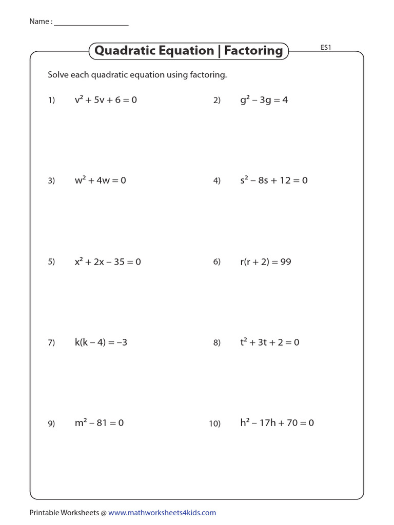 Factorization Easy 1 | PDF | Teaching Methods & Materials