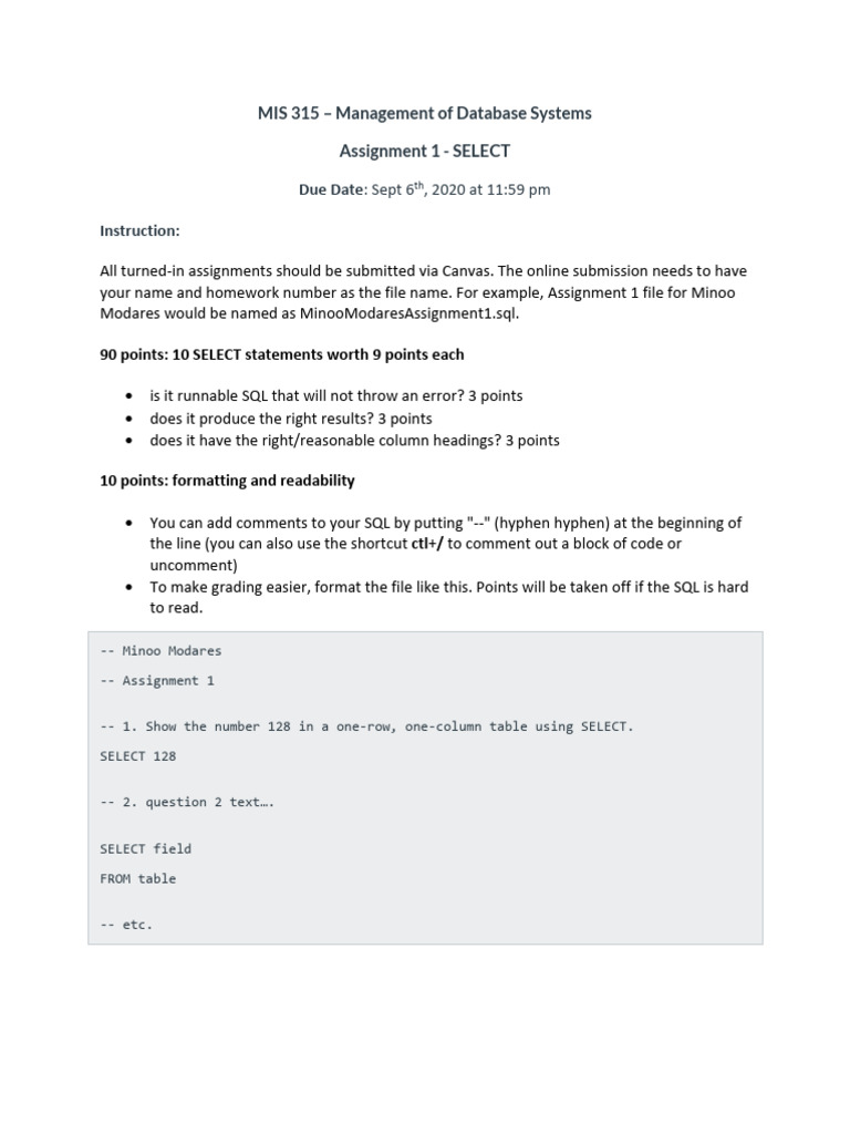 Assignment 1 | PDF | Computing | Software