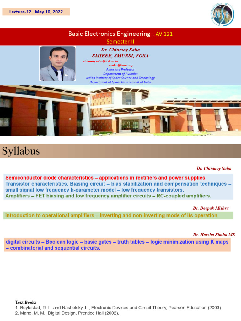 Basic Electronics Engineering:: AV 121 Semester-II | Download Free PDF | Bipolar Junction ...