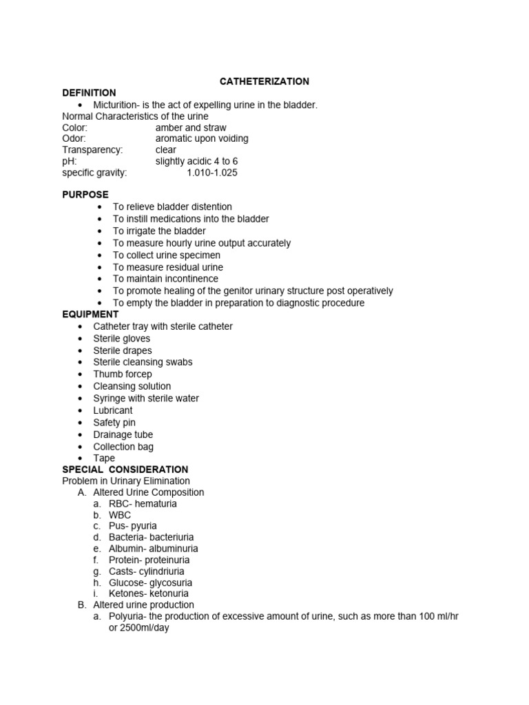 Sterile Pyuria in Catheterization | PDF | Urinary Incontinence | Urination