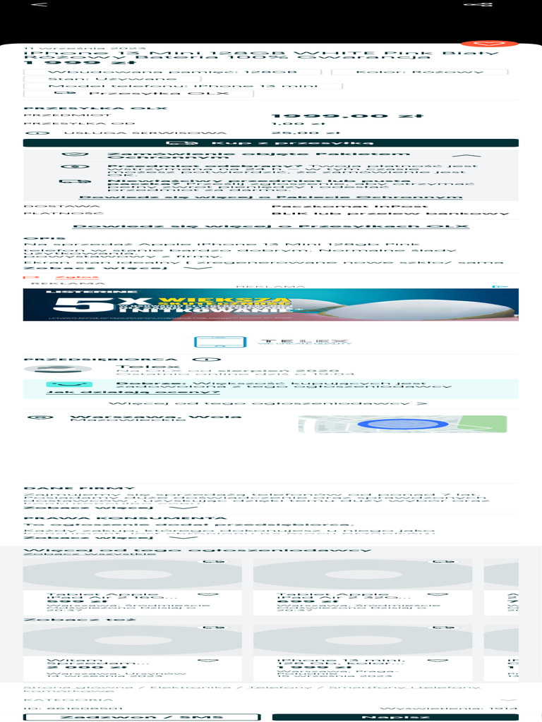 Wymarzony Telefon Na OLX! Sprawdź Kategorię Smartfony I Telefony Komórkowe | PDF