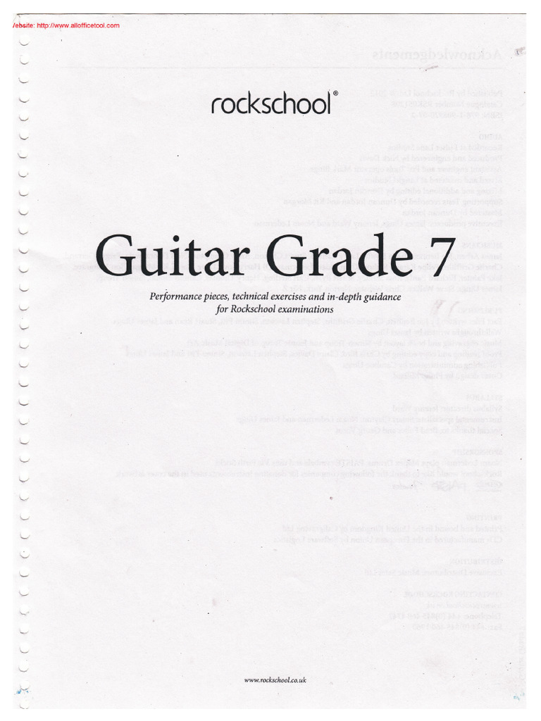 Guitar Grade 7 | PDF
