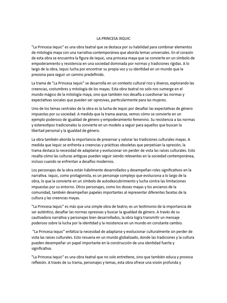 La Princesa Ixquic | PDF | Sociedad | Género