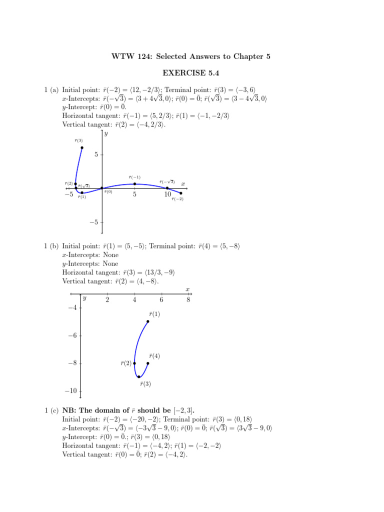 Answers Ch5.4 | PDF | Mathematical Physics | Analysis