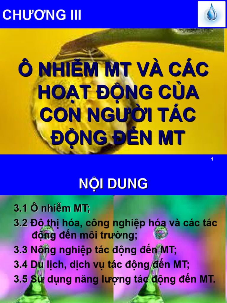 MTCN Chuong 3 Onmt & Tac Dong | PDF