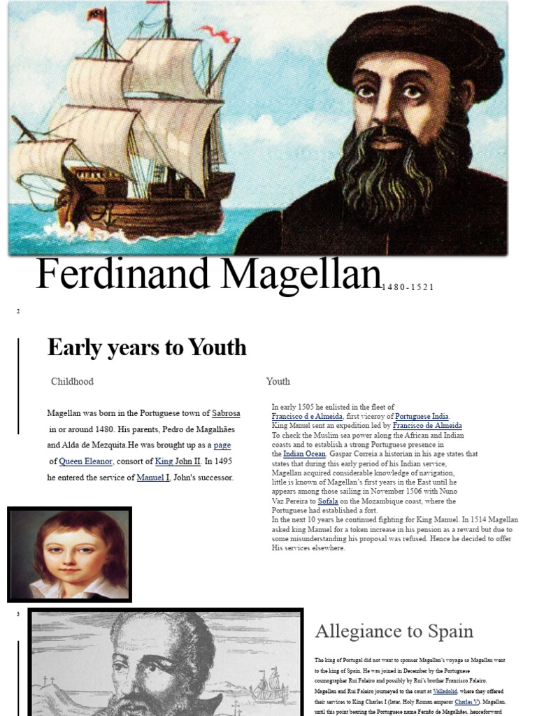 Ferdinand Magellan | PDF | Age Of Discovery | Exploration