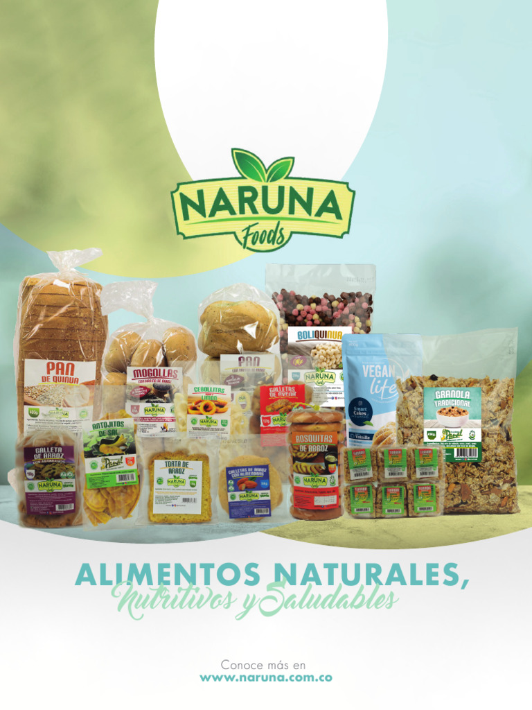 Productos Naturales Naruna Foods | PDF | Trigo | Galleta