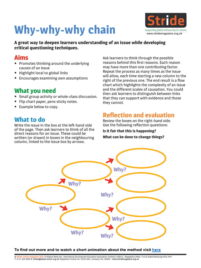Activity Why Why Why | PDF | Learning | Cognition