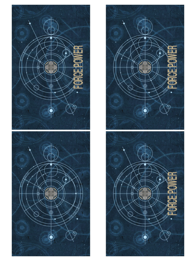 SWSE Power Postcard 4 Per Page | PDF | Force