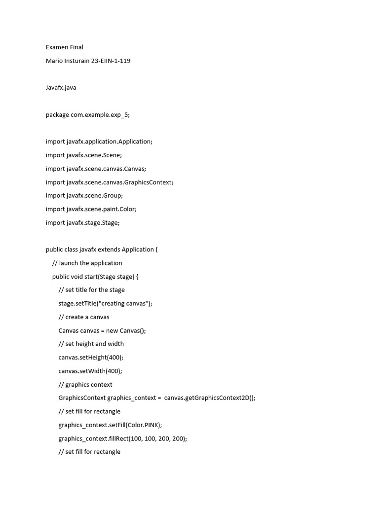 Examen Final - Programacion Estructurada - O&M | PDF | Java ... Examen Final - Programacion Estructurada - O&M | PDF | Java ...