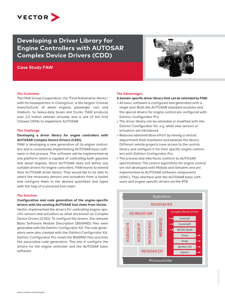 FAW AUTOSAR Driver Library For Engine Controller CaseStudy EN | PDF ...