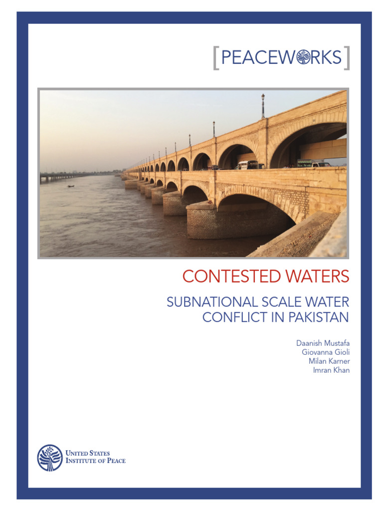 pw125 Contested Waters Subnational Scale Water Conflict in Pakistan ...