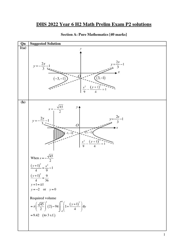 DHS P2 Solutions | PDF | Mathematics | Mathematical Analysis