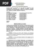 Resolution No. 01-BDC Resolution For Realignment | PDF | Philippines ...