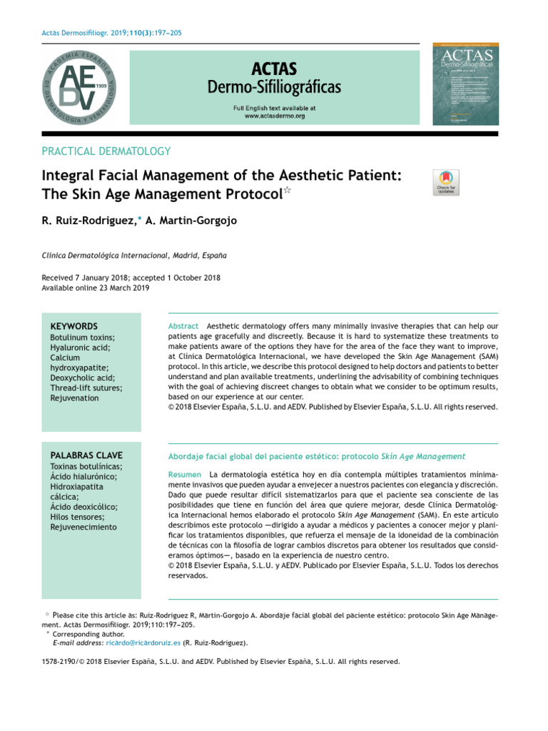Integral Facial Manegement Aesthetic | PDF | Tóxicos | Acetilcolina