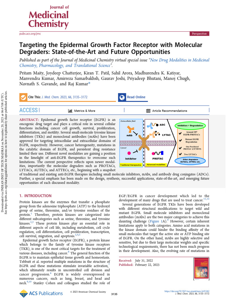 Maity Et Al 2023 Targeting The Epidermal Growth Factor Receptor With ... Maity Et Al 2023 Targeting The Epidermal Growth Factor Receptor With ...