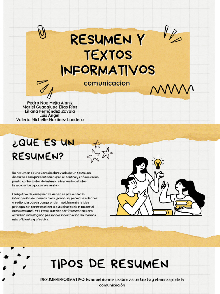 Resumen y Textos Informativos - 20231122 - 142921 - 0000 | PDF | Información | Estadísticas