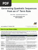 nth Term Sequence Exercises | PDF | Mathematics | Mathematical Analysis