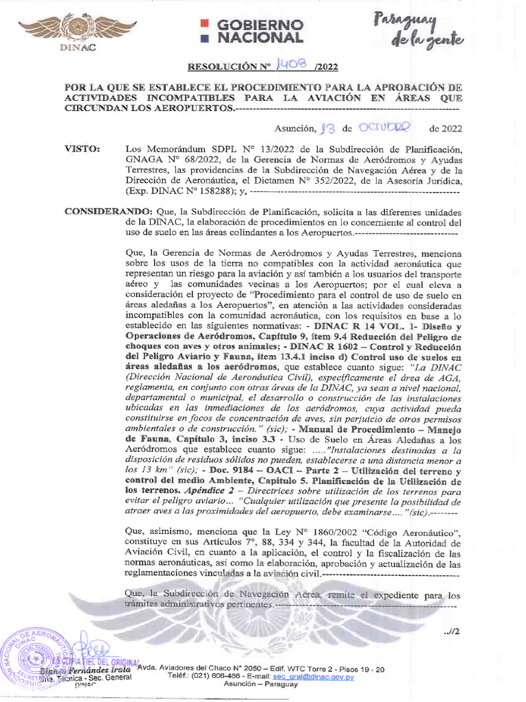 Resolucion - Nro - 1408-2022 - PROCEDIMIENTO PARA LA APROBACION DE ... Resolucion - Nro - 1408-2022 - PROCEDIMIENTO PARA LA APROBACION DE ...