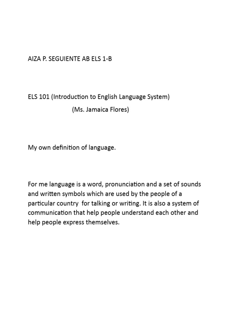 Els 101 | PDF | Language Arts & Discipline | Self-Improvement