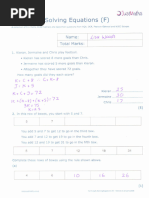 Forming and Solving Equations-Worksheet | PDF | Rectangle | Equations