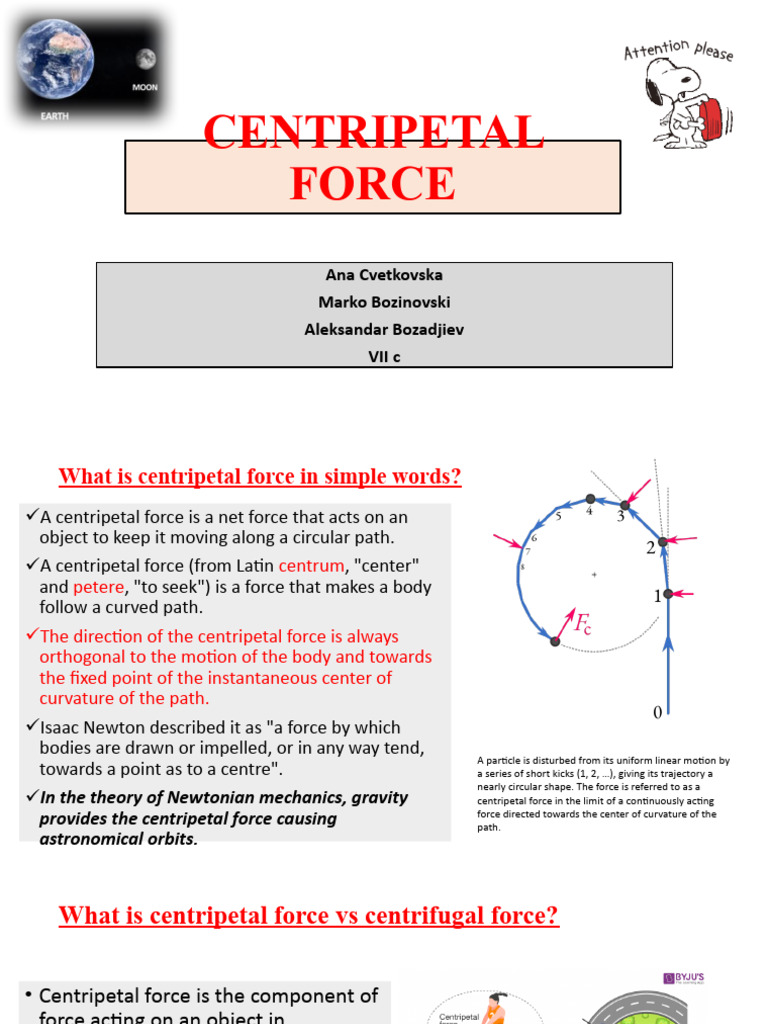 Centripetal Force | PDF | Acceleration | Force