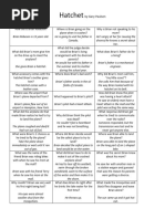 Hatchet: Chapters 4 to 6 Summary | PDF