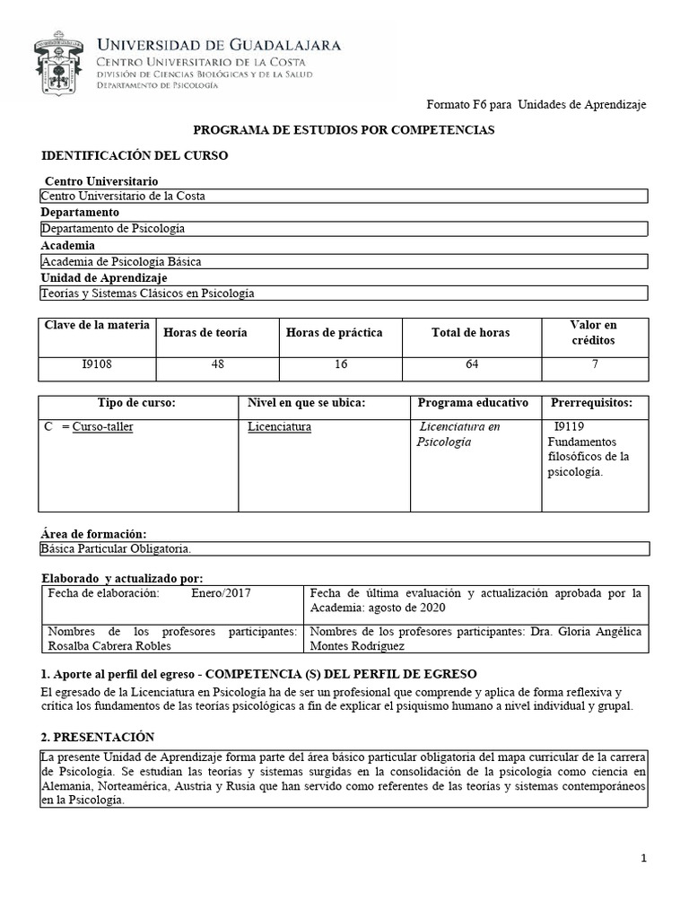 Prog. Ts y Sist 2020 B Marisela | PDF | Sicología | Evaluación Prog. Ts y Sist 2020 B Marisela | PDF | Sicología | Evaluación