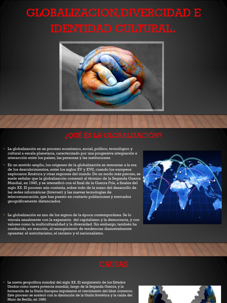 Globalizacion, Divercidad e Identidad Cultural Exp1 | PDF | Globalización | Biodiversidad