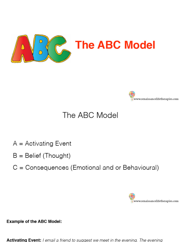 The ABC Model | PDF | Thought | Evidence