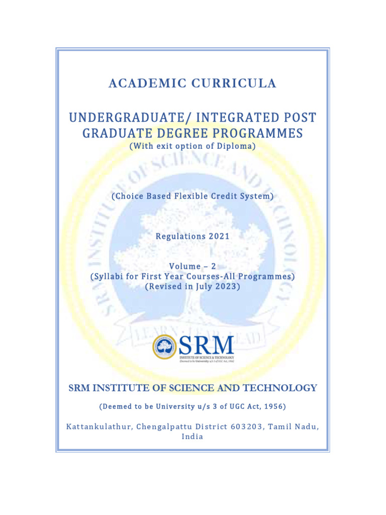 First Year Syllabus All Programmes 2021 | PDF | Standard Chinese ...