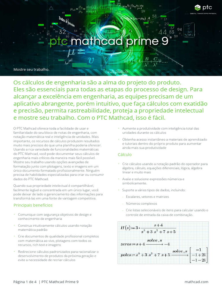 PTC Mathcad Prime | PDF | Matemática | Dados