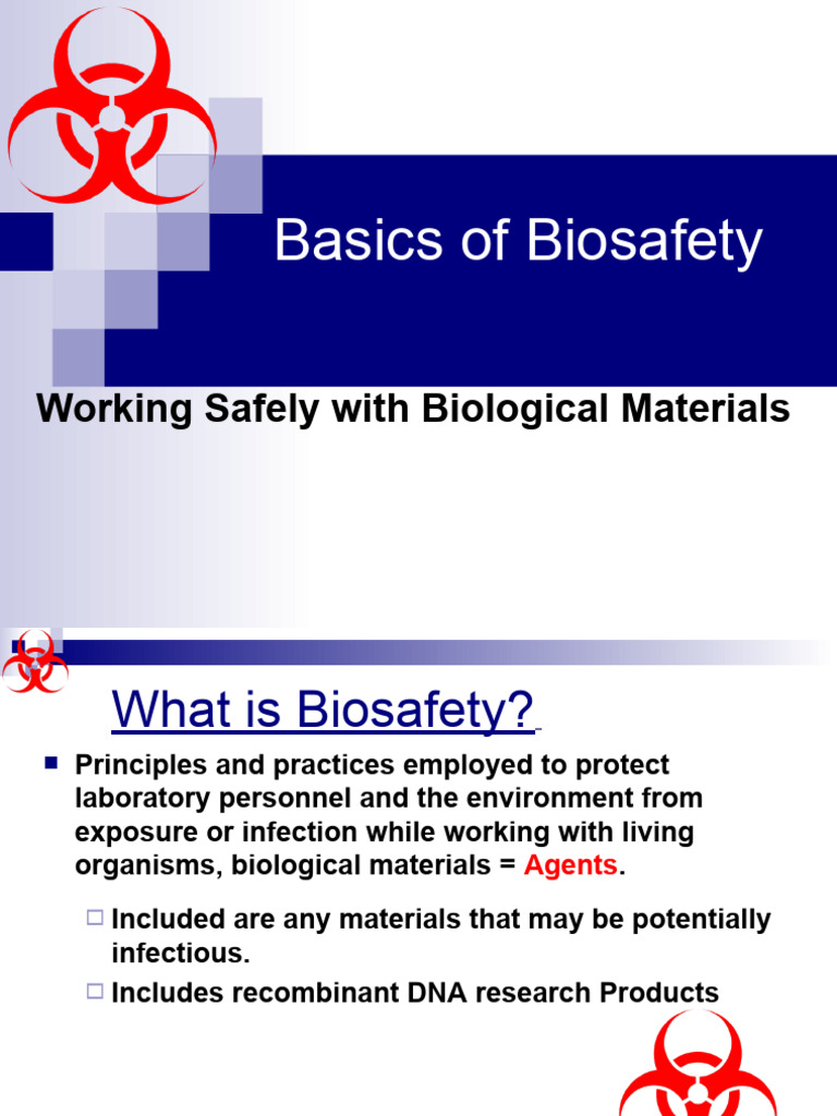 Understanding Biosafety Levels | PDF | Risk | Risk Assessment